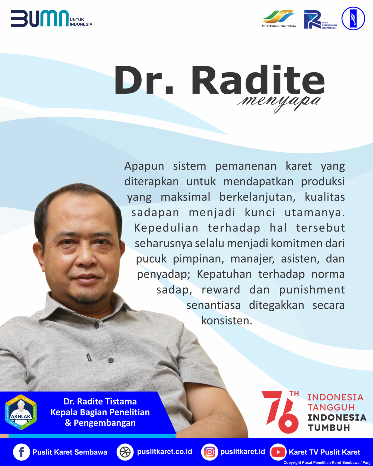 DR. Radite Tistama - PUSLIT KARET